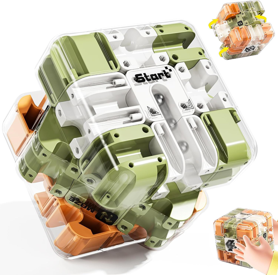 Large Labyrinth 3D Puzzle Maze Ball Cube Engaging Brain Tease Toy for ...