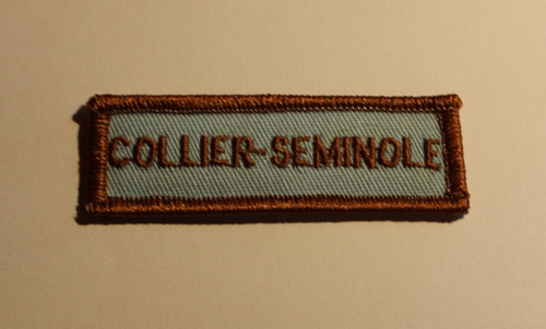 Collier-Seminole State, Florida, Vintage Segment Patch | eBay