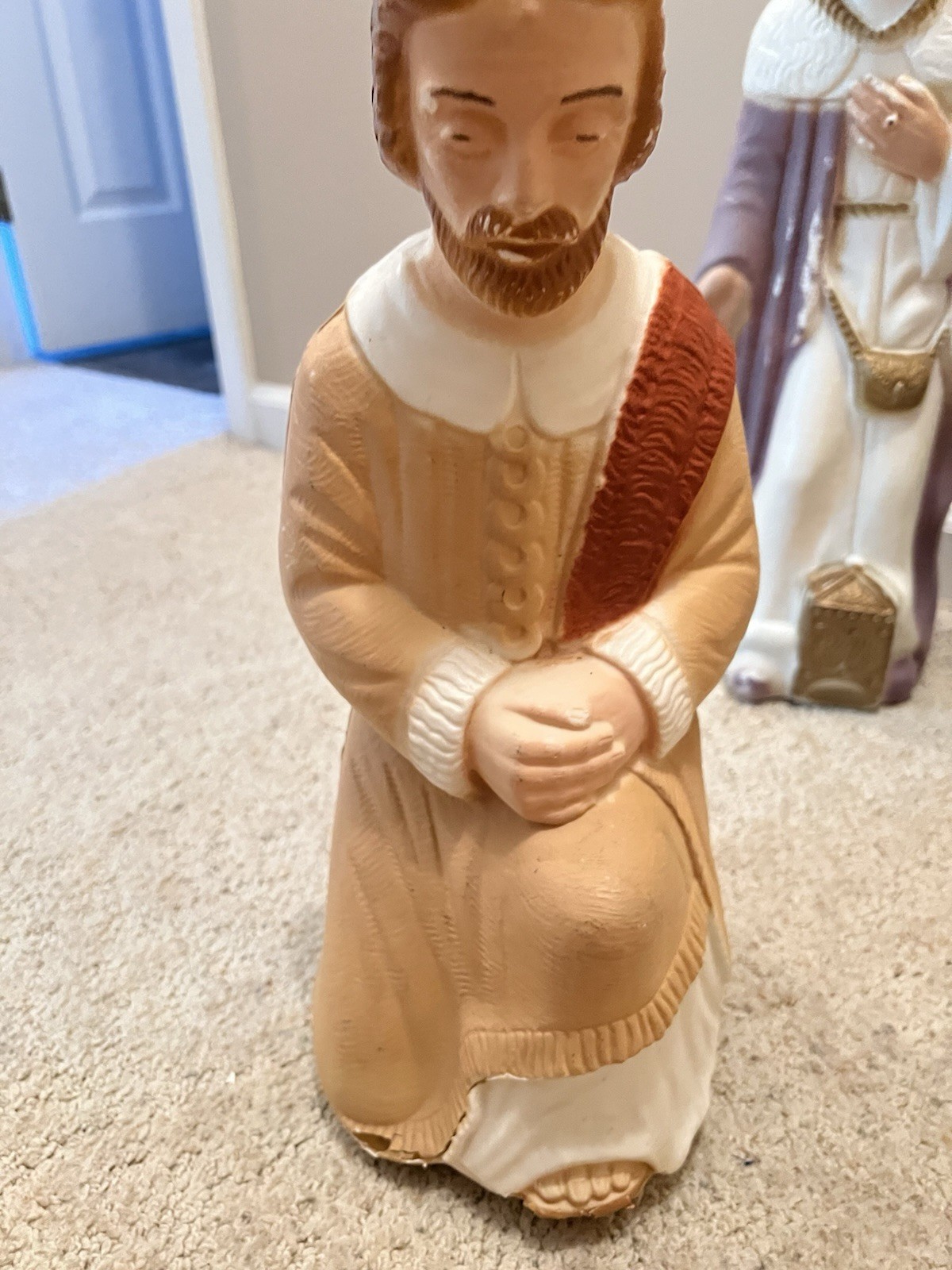 Christmas Nativity Blow Mold Set Poloron NO LIGHTS Tabletop | eBay