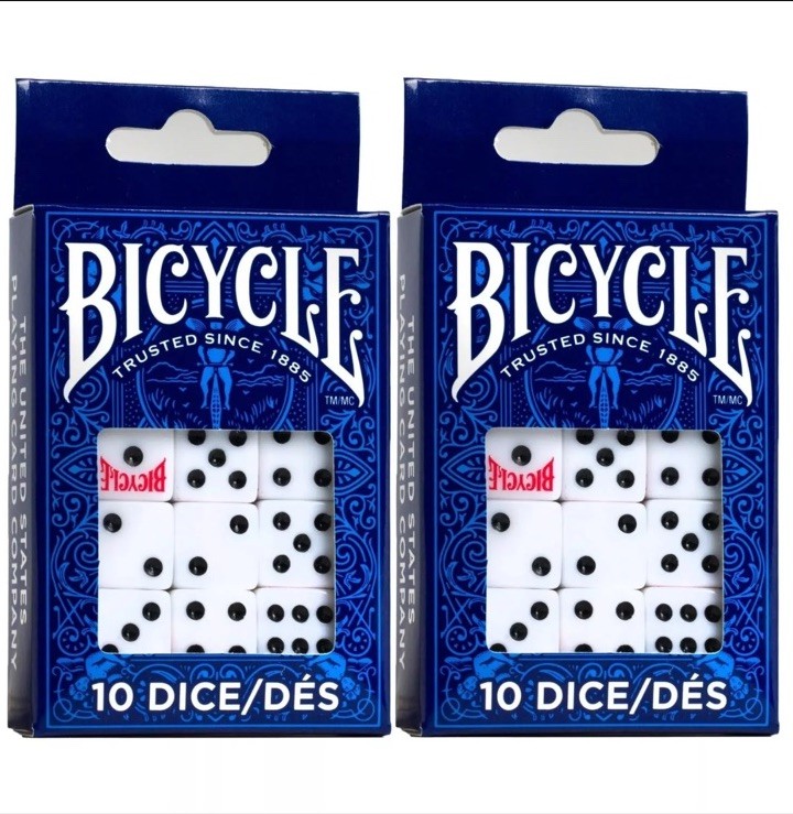 Bicycle Dice 10 Die Package (Pack of 2) | eBay