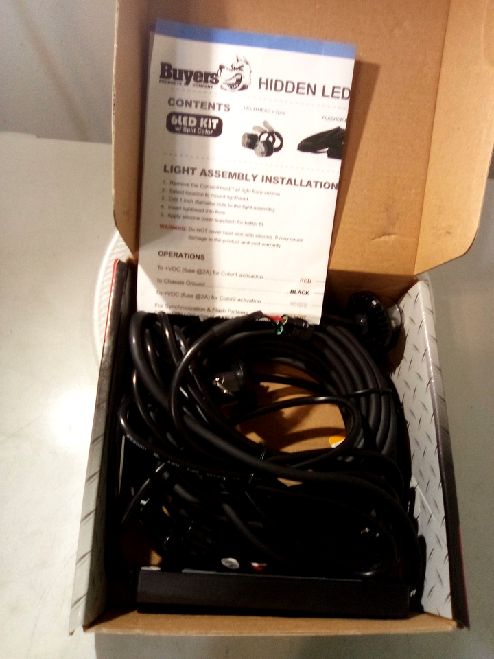 Buyers 8891227 - Bolt-On Mount Amber/White LED Hideaway Strobe Light ...