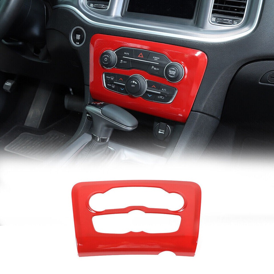 37x Red ABS Full Set Interior Decor Panel Cover Trim Kit for Dodge ...