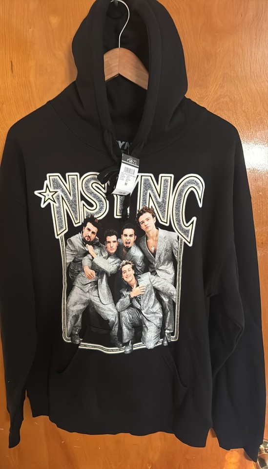 Nsync Hoodie Womens Medium Black Rue21 | eBay