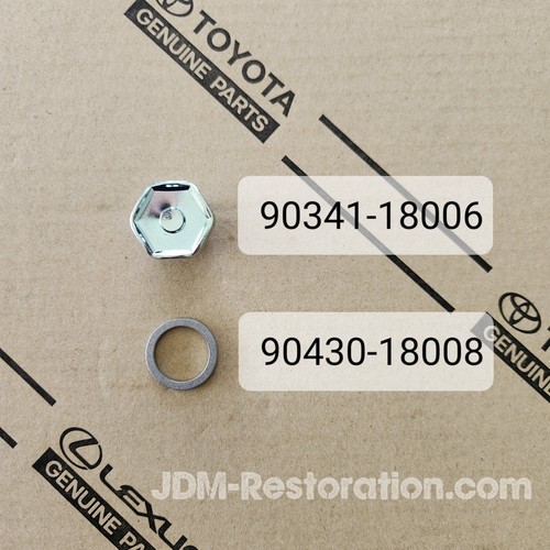 Toyota Transmission Fill / Drain Plug with Alloy Washer 90341-18006 ...