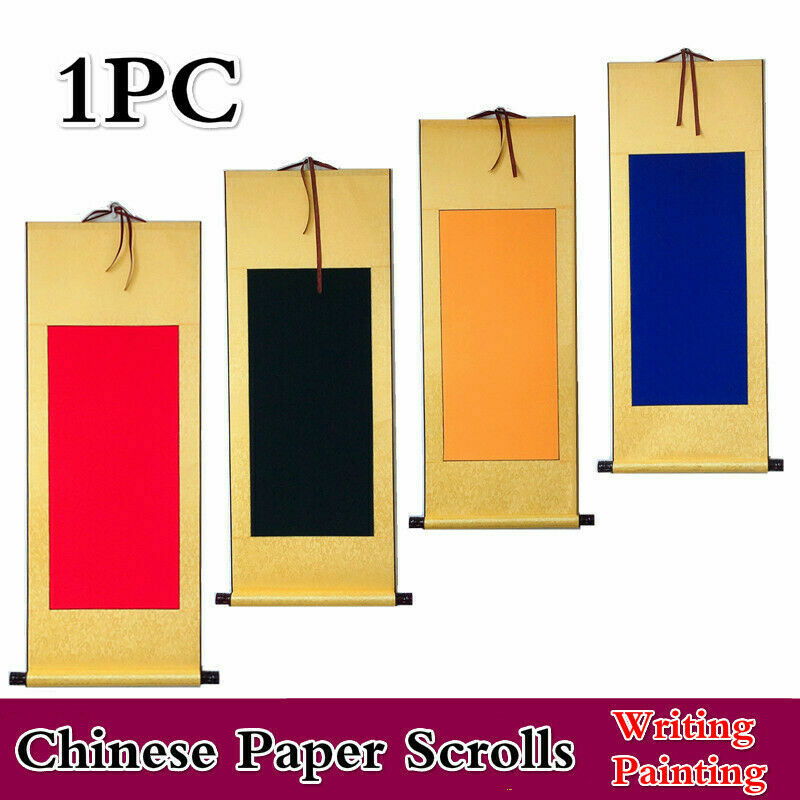 Blank Hanging Scroll Wall Mounted Chinese Paper Scrolls for Art ...