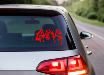 Gwar Stickers Gwar Car Decal Vinyl Band Logo Glossy Bumper Sticker