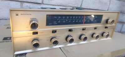 Vintage Bogen RP-60 Tube Stereo Receiver FM AM Phono 7355 12AX7 MULLARD ...