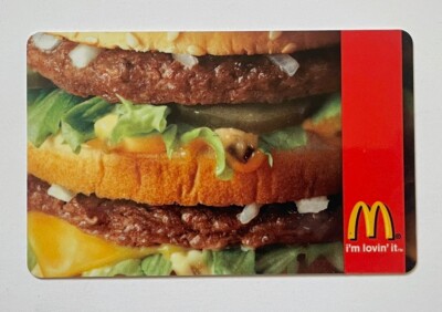 2005 McDonalds Collectible Gift Card. BIG MAC. Mint. Worldwide shipping ...