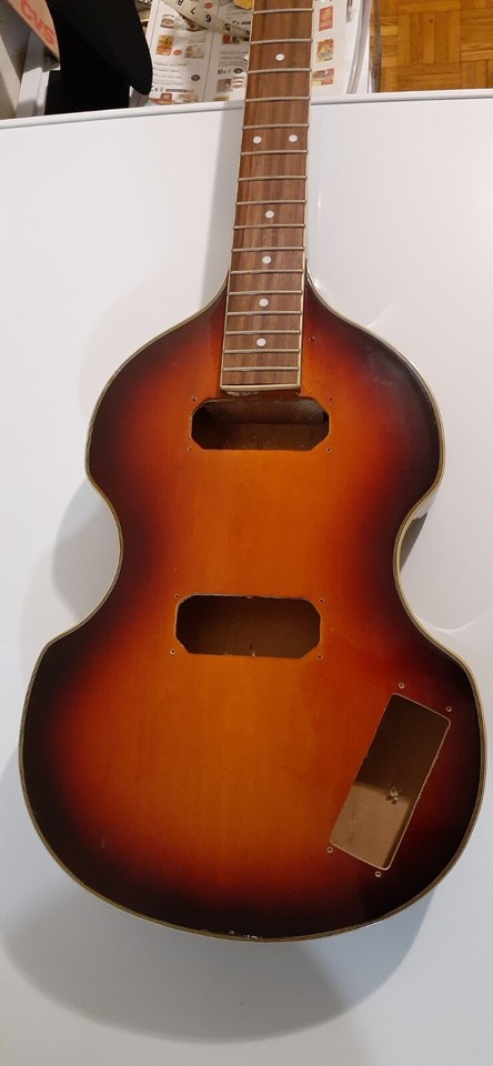 JAY TURSER JTB-2B Iconic Violin Shaped Bass Semi Hollow Vintage ...