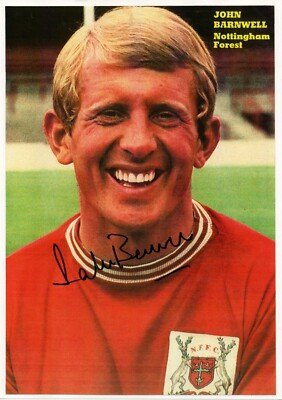 JOHN BARNWELL - Signed Mounted Magazine Page - FOOTBALL - NOTTM FOREST ...