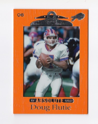 1999 Absolute SSD Orange #12 Doug Flutie Buffalo Bills Boston College ...