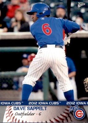 2012 Iowa Cubs Multi-Ad #28 Dave Sappelt Myrtle Beach South Carolina SC ...