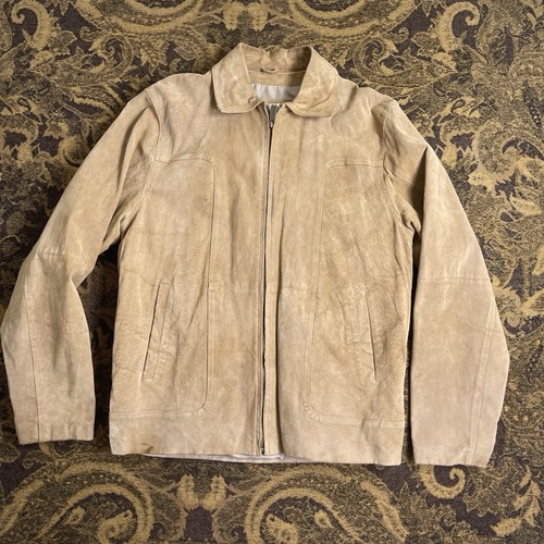 Wilsons M. JULIAN Mens Genuine LEATHER Suede JACKET Sz M Brown VINTAGE ...