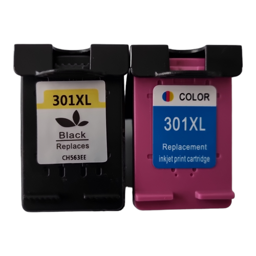 2 Ink Cartridge 301XL Black and Colour for For HP Deskjet 2540 100 ...