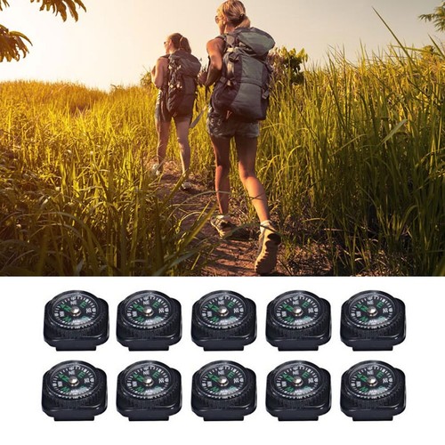 10Pcs 20mm Mini Portable Compass Guider Outdoor Camping Hiking Survival ...