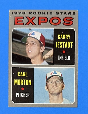 1970 Topps Expos Rookie (RC) - Garry Jestadt, Carl Morton #109 Baseball ...