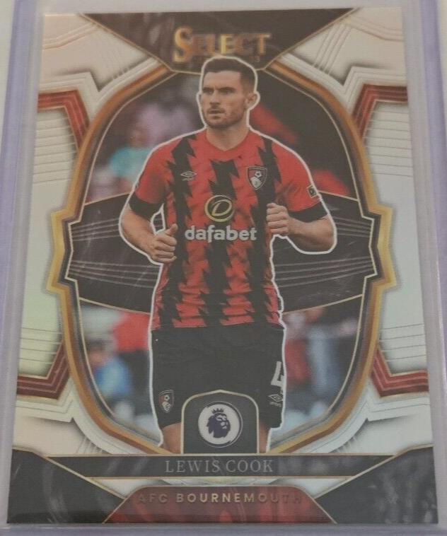 2022-23 Panini Select EPL Lewis Cook Silver Parallel Terrace Card #2 ...