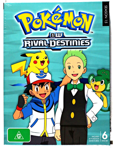 Pokémon - B&W Rival Destinies - Season 15 6 DVD Set Region 4 Brand New ...
