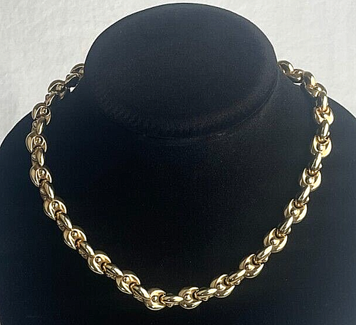 Vintage 14k Yellow Gold Italian Rope Chain Necklace | eBay