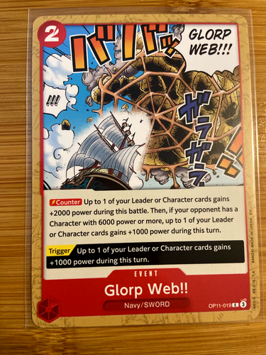 Glorp Web!! OP11-019 A Fist of Divine Speed Regular | eBay
