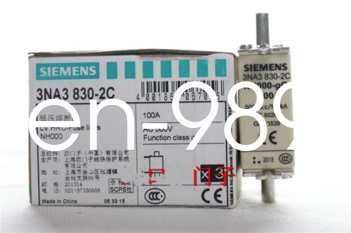 Siemens Fuse 3na3 830-2c 100a Nh000-gg 3na3830-2 One Year for sale ...
