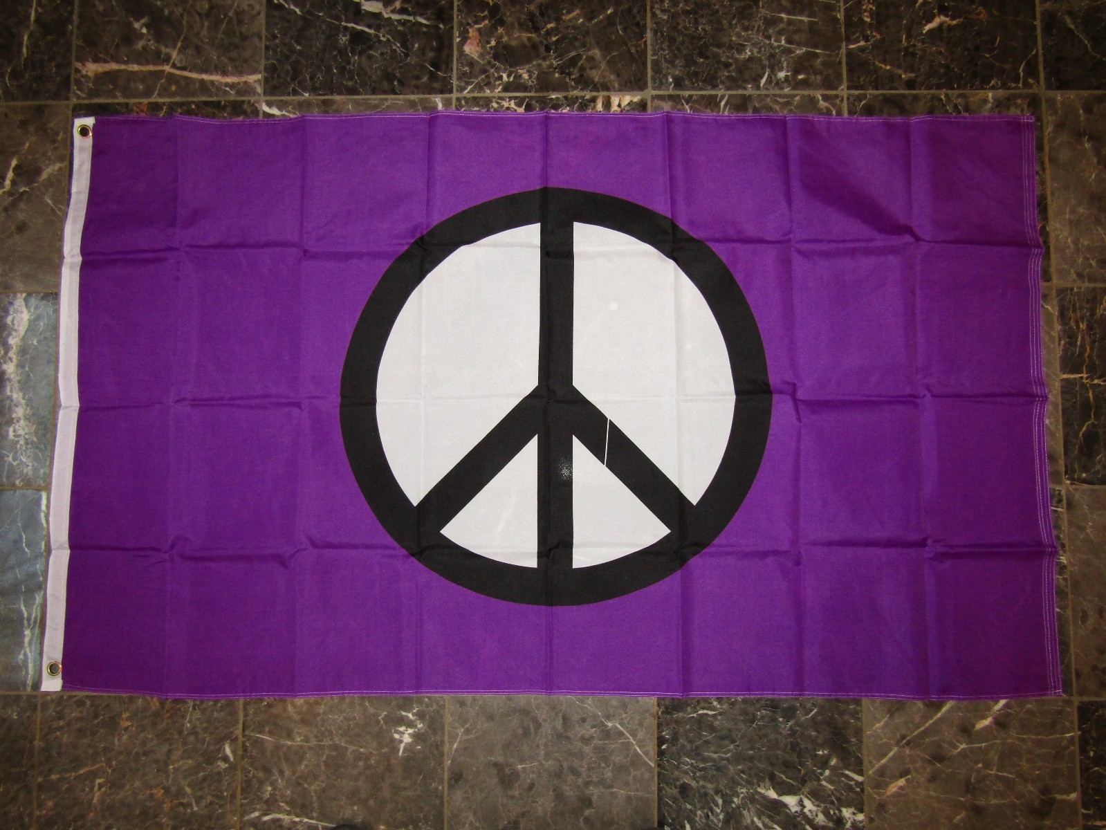 3x5 Peace Flag Purple Peace Sign Symbol Hippie Banner Party Pennant ...