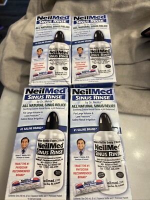 Lot Of 4 New Neilmed Sinus Rinse Squeeze Bottles 8 OZ Packet 1 Per Box ...