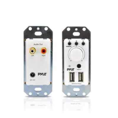 New Pyle PWPBT67 In-Wall Bluetooth Audio Receiver Dual USB Charger ...