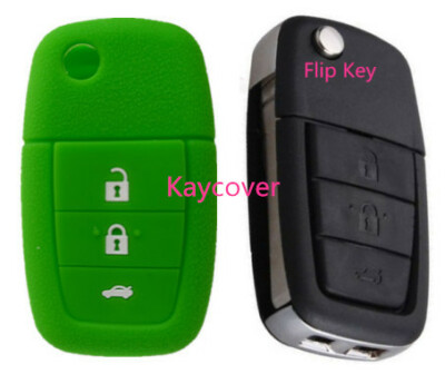 GREEN SILICONE FLIP KEY COVER for HOLDEN COMMODORE VE HSV OMEGA SSV SV6 ...