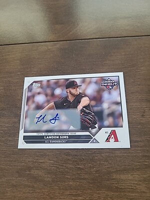 Nice 2023 Topps Pro Debut Landon Sims Rookie Autograph | eBay