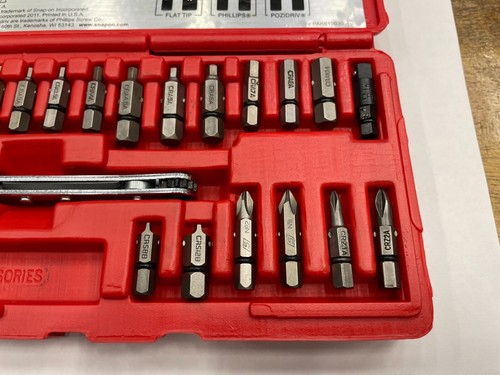 Snap-on CRA180PB Ratchet Driver Bit Set With Case Pb46a for sale online ...
