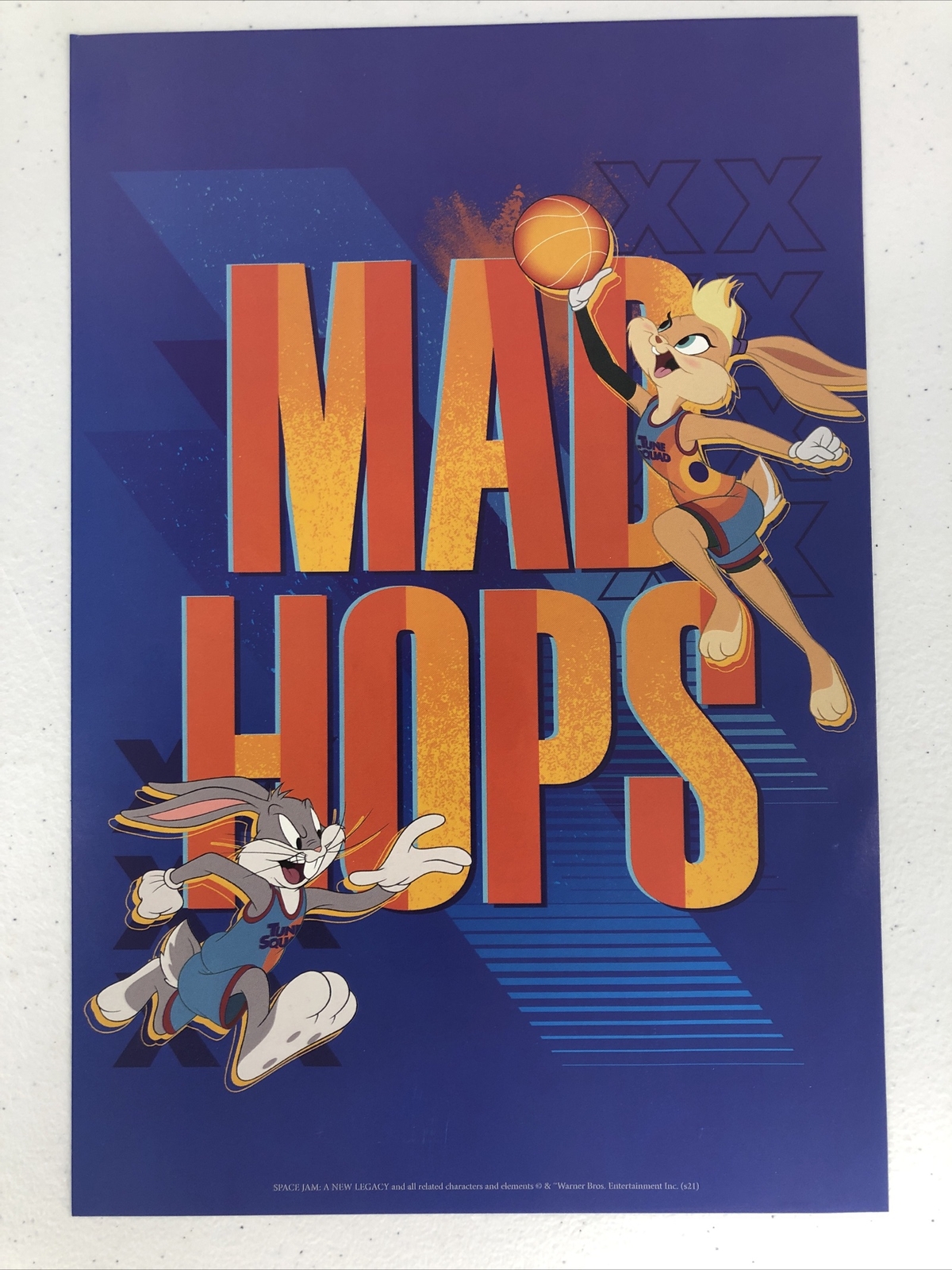 Bugs Lola Bunny- Mad Hops- Space Jam A New Legacy Mini Poster 7.5x11 ...