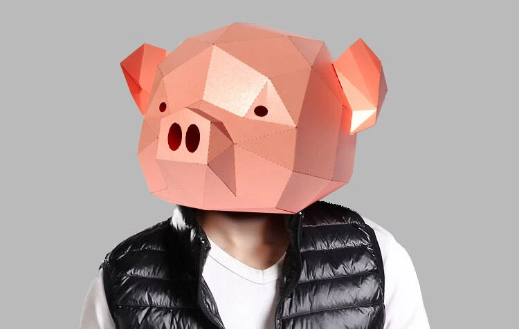 Pig Mask Template