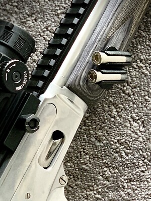 2 Rounds Backup Bullets Holder. 357 Marlin Lever Action Rifle. Load ...