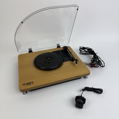Ion Pure LP Turntable Wood Finish USB Conversion PC MAC w/ Stylus ...