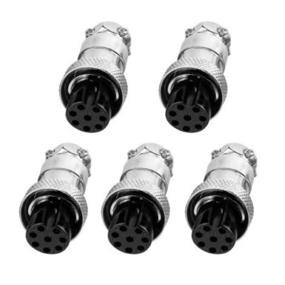 5PCS 8 Pin Round Microphone Connector Plug CB HAM for Kenwood Icom ...