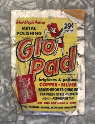 Metal Copper Silver Polishing Glo Pad Vintage 50s 60s Era | eBay
