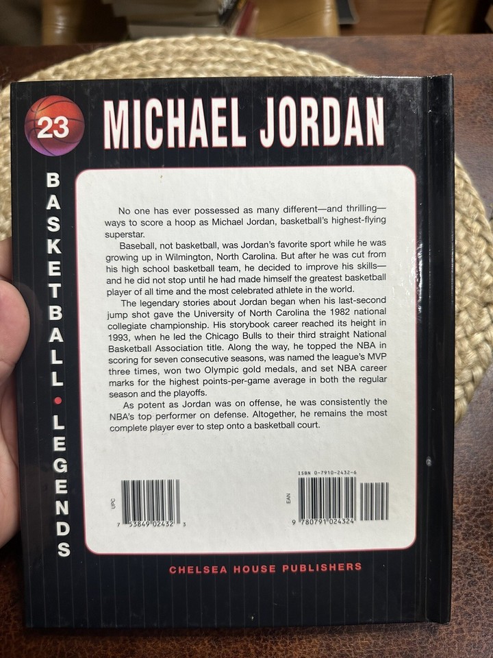 #23 Basketball Legends book Michael Jordan By Sean Dolan pre-owned Hard ...