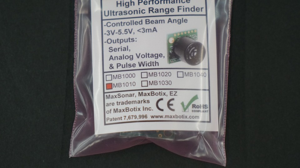 Maxbotix MB1010 LV-MaxSonar-EZ1 High Performance Ultrasonic Rangefinder ...
