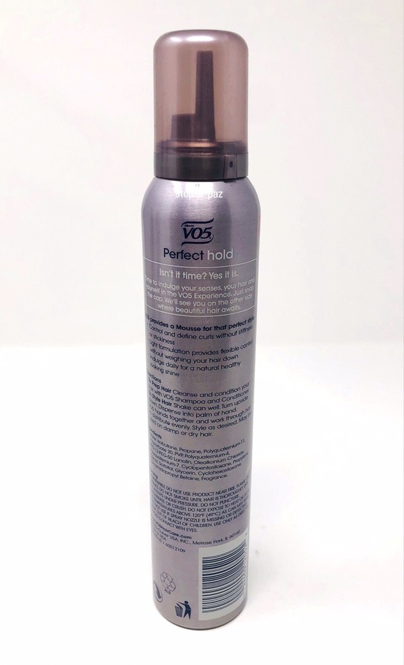 VO5 Perfect Hold Styling Mousse All Day Control 7 Oz Shelf Pulled NOS ...