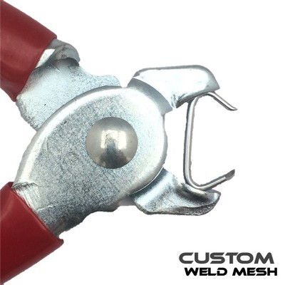 Hog ring pliers and 200 Zinc plated hog rings Heavy duty, upholstery ...