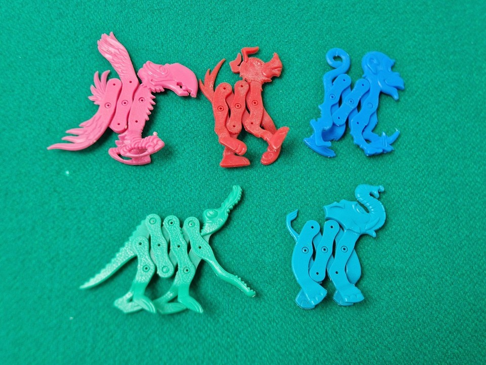 Rare KELLOG'S Stretch Pets Toy Bundle Job Lot Crocodile Dog Elephant ...