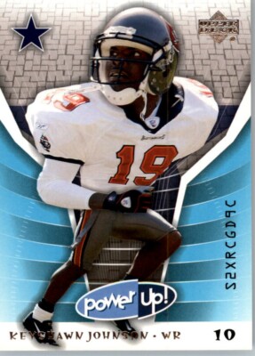 2004 Upper Deck Power Up! Football #27 Keyshawn Johnson - Dallas ...