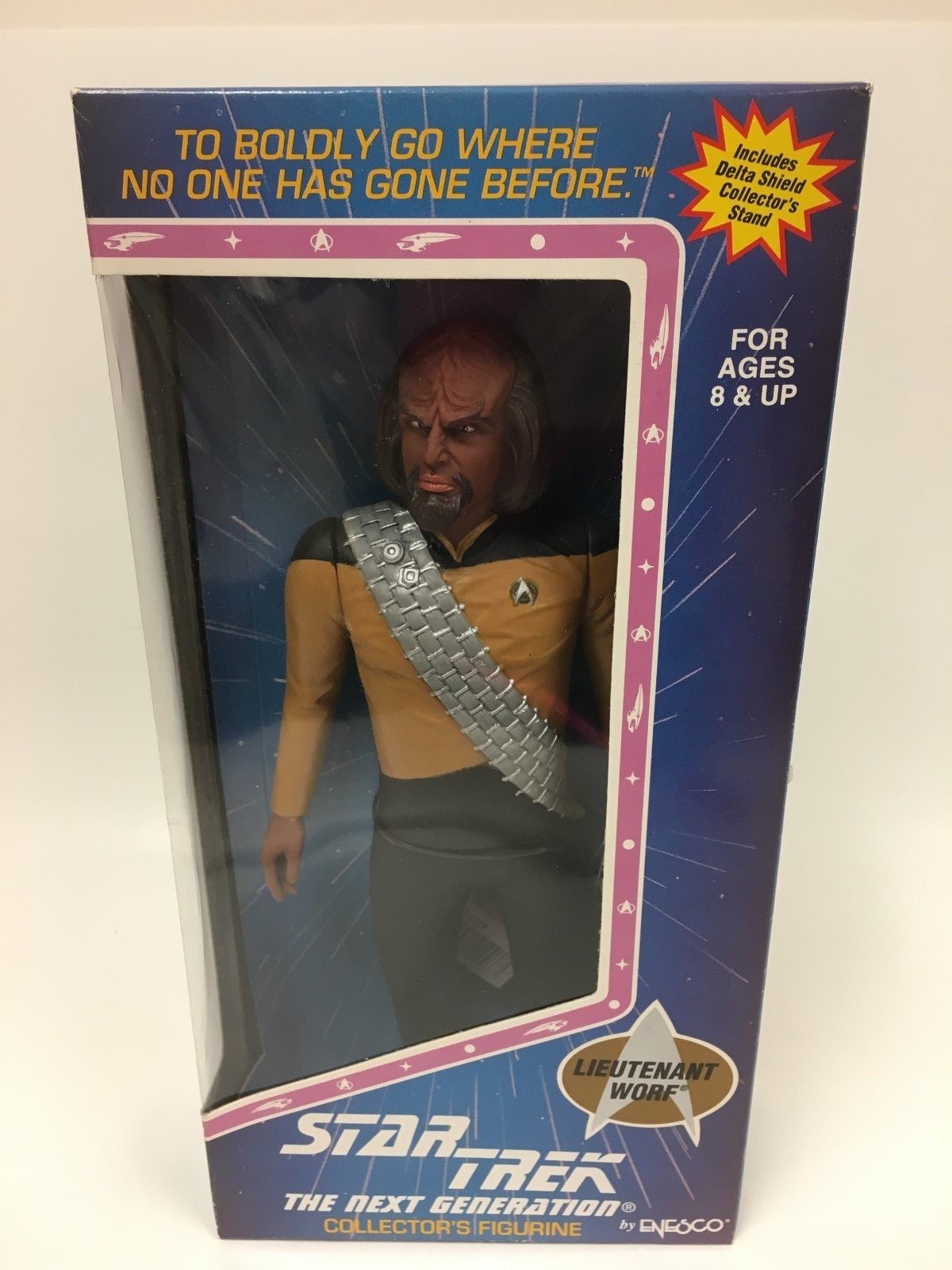 NEW NIB Enesco STAR TREK TNG 10" Action Figure LT WORF | eBay