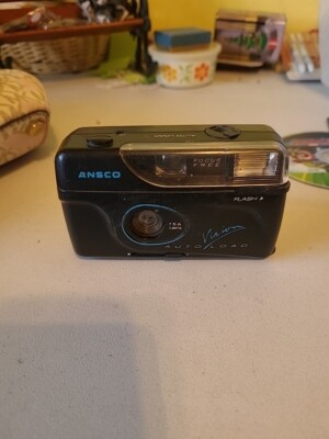 Ansco Vision Built-in Flash Focus Free Fully Automatic 35mm Film Camera ...