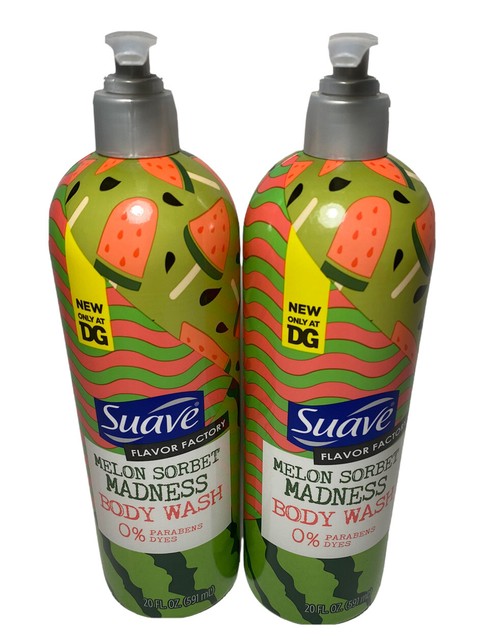 (2)suave Flavor Factory Melon Sorbet Madness Body Wash 20oz for sale ...