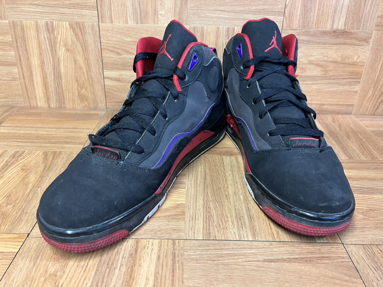 RARE🔥 Nike Air Jordan TC RAPTORS Black 12 Basketball Shoes Sneakers ...