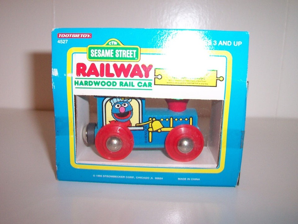 Grover Engine Locomotive Tootsie Toy Sesame Street Wooden Train Fits ...