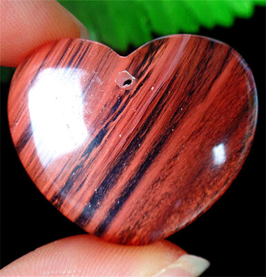 36x31x7mm Red Cherry Quartz Love Heart Pendant Bead DY3795 | eBay