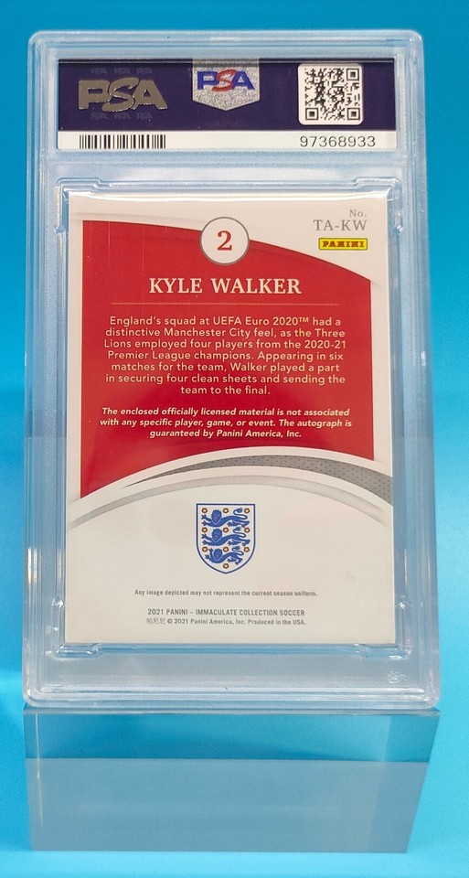 2021 Immaculate England Kyle Walker Logo Patch 1/1 PSA 9 | eBay